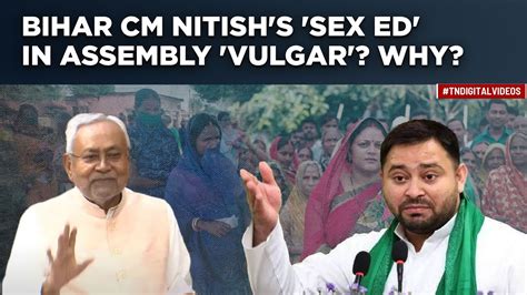 Woke Bihar Cm Nitish In Trouble For Sex Education In Assembly Allies Defend Ncw Bjp Slam