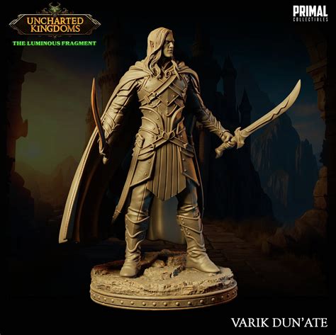 Dark Elf Varik Tabletop Scale Ttrpg Dandd Miniature Primal