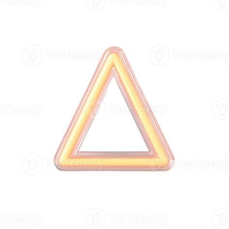A Glowing Triangular Shape With Soft Pastel Colors And Modern Design