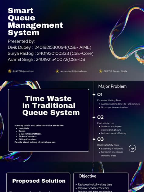 Smart Queue Management System Pdf Business Information Technology