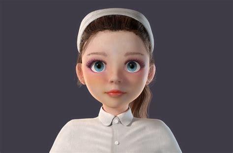 만화 바인딩 의사와 간호사 3d 모델 Turbosquid 1834771