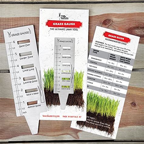 The Original Grass Gauge Lawn Measuring Ruler Tool Made In Usa Stainless Steel Or Gag For