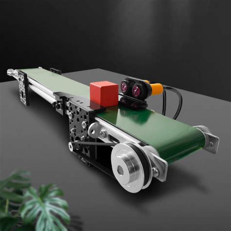 Mini Conveyor Belt Robotic Arm Assembly Line Stepper Motor Conveyor