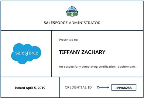 Tiffany Zachary On Linkedin Salesforceadmin Trailhead Trailblazer Salesforcecertified 45