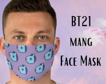 Bt21 Mang Mask Etsy