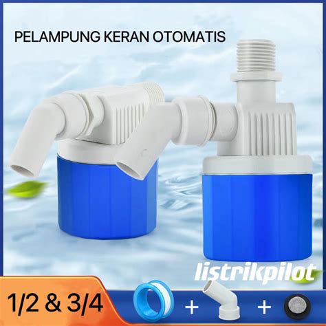 Jual Kran Otomatis Bak Mandi 1 2 Dan 3 4 Sensor Keran Tandon Air Pelampung Toren Shopee Indonesia