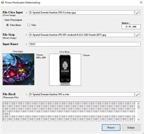 Creation Of Watermarking After Process Insertion Of Binary Images 2