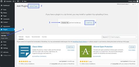 JetFormBuilder WordPress Plugin Installation Crocoblock