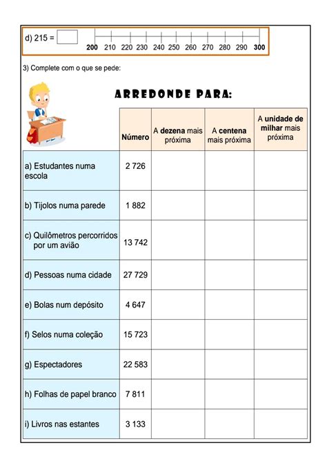 Atividades De Arredondamento 4 Ano Educa