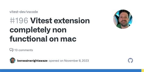 Vitest Extension Completely Non Functional On Mac · Issue 196 · Vitest