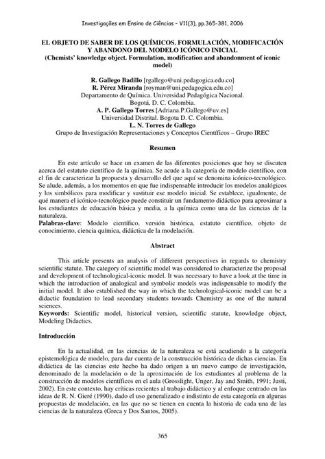 Pdf Chemists Knowledge Object Formulation Modification And