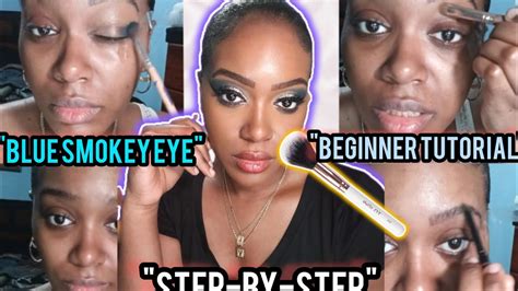 Easy Blue Smokey Eye Tutorial For Beginners Step By Step Soft Glam
