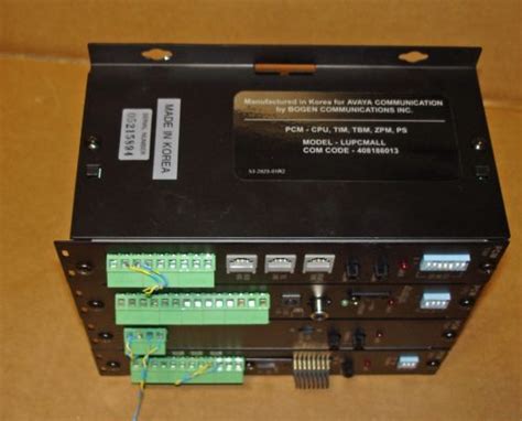 Bogen 4 X Pcm Pcm2000 B Paging System Tim Cpu Zpm Tbm Lupcmall