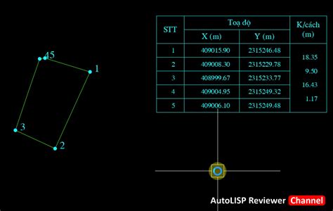 Autolisp Reviewer Lisp Miễn Phí Pick Tọa độ Ranh Dtd Tọa độ Vn2000 Autolisp Reviewer