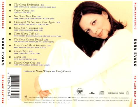 Sara Evans No Place That Far Back Cd Covers Cover Century Over