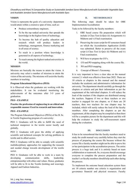 Implementing Outcome Based Education Obe In Textile Engineering Undergraduate Program In