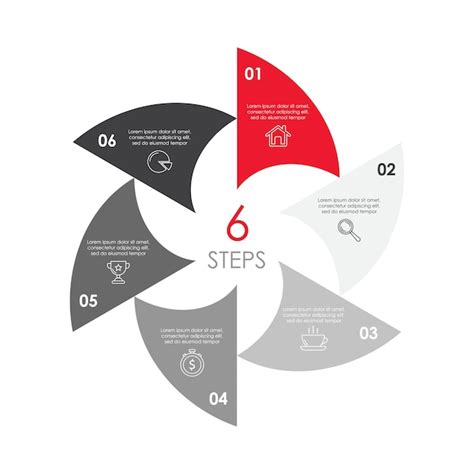 Premium Vector Vector Circle Chart Infographic Template For Cycle Diagram Graph Web Design
