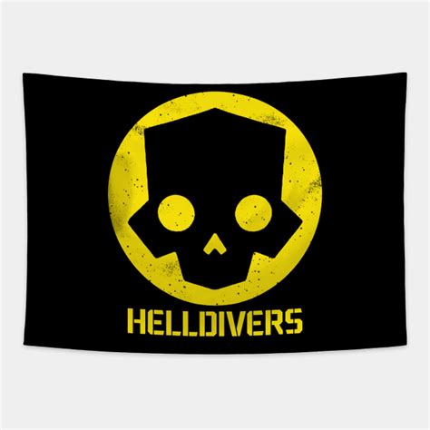 Helldivers Emblem Helldivers 2 Tapestry Teepublic