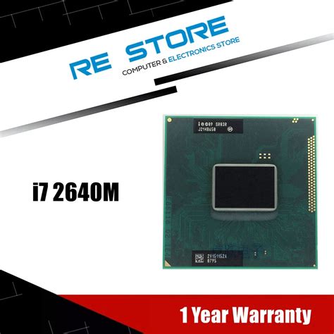 Intel I7 2640m Sr03r 2 8ghz Dual Core 4mb Cache Tdp 35w 32nm Laptop Cpu Socket G2 I7 2640m