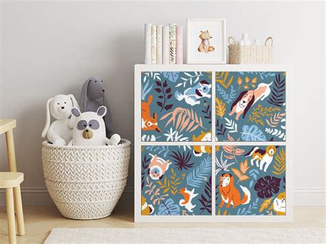 Ikea Kallax Sticker Colorful Dogs Hundreds Of Designs And Express Ikea Kallax Sticker Colorful Dogs Hundreds Of Designs And Express