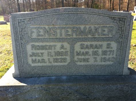 Robert A Fenstermaker 1865 1929 Find A Grave Memorial