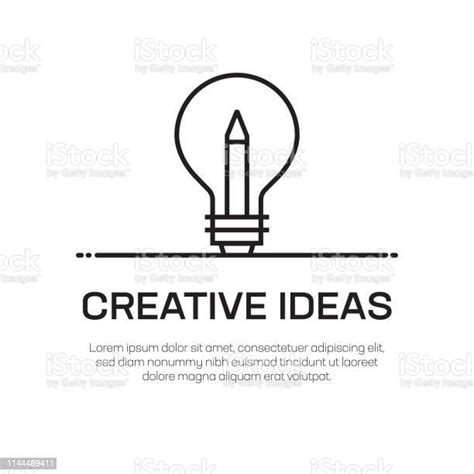 창조적 인 아이디어 벡터 라인 아이콘간단한 얇은 라인 아이콘 프리미엄 품질 디자인 요소 전구에 대한 스톡 벡터 아트 및 기타 이미지 전구 아이콘 로고 Istock
