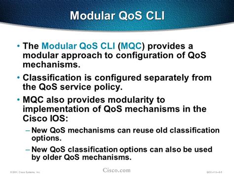 © 2001 Cisco Systems Inc Modular Qos Cli Classification Ppt Download