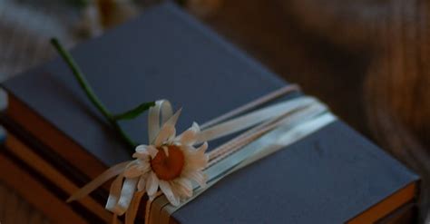 꽃 낡은 책 더미 리본 무더기 묶음 묶인 문학 서적 수직 쐈어 스웨터 아늑한 장식 확대에 관한 무료 스톡 사진