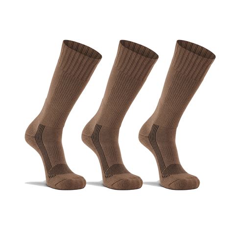 Tactical Boot Lightweight Mid Calf Military Sock Bundle 3 Pack Fox
