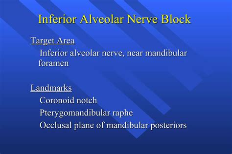 Mandibular Nerve Block Ppt
