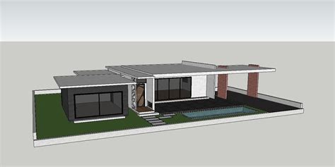 Modern Tiny House Exterior 3d Sketchup Model Lumion Render 3d Model Cgtrader