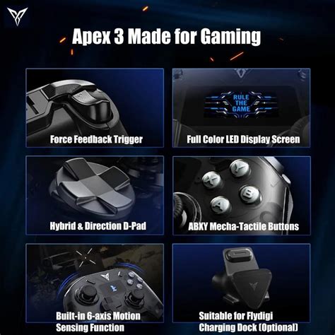 Flydigi Apex 3 Elite Wireless Gaming Controller Video Gaming Gaming Accessories Controllers