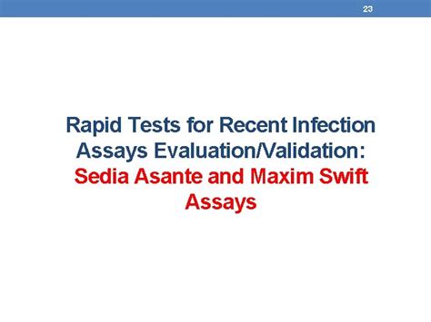 Hiv1 Rapid Test For Recent Infection Overview Of