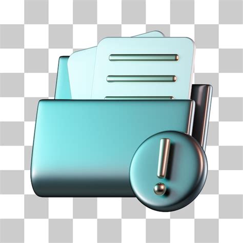 Premium Psd Damage Folder 3d Icon