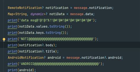 flutter FCM 메세지 구조 및 전달