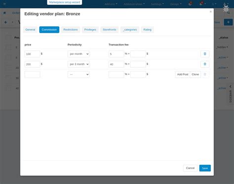 Cs Cart Plan Modification Modify Plan Based On Multiple Commission