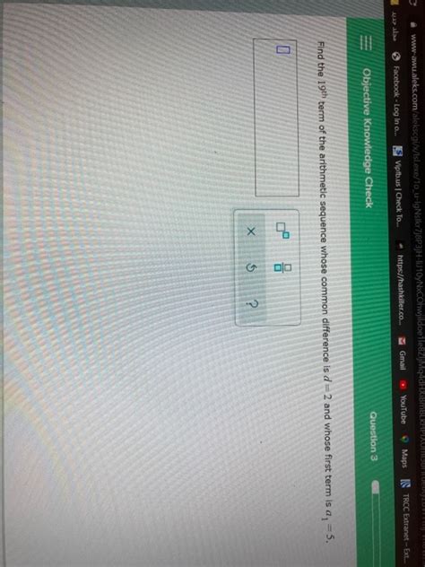 Solved Find The 19th Term Of The Arithmetic Sequence Whose