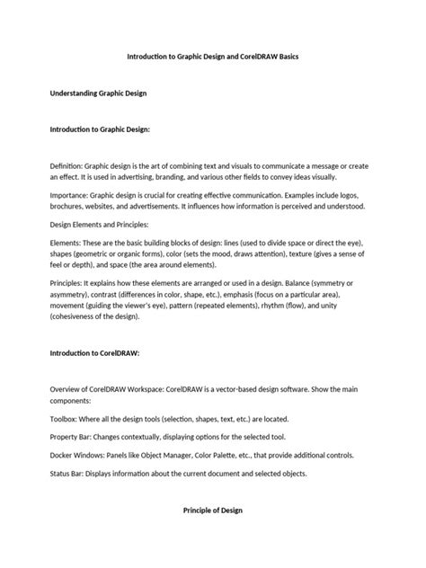 Introduction Class Pdf Composition Visual Arts Design