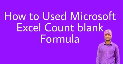 Excel Count Blank Formula Ka Use Kaise Kare