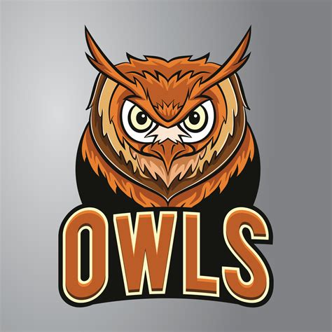Owl Head Mascot Logo 17259215 Vector Art At Vecteezy