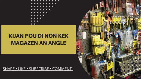 Le nom de quelque différents types magasins en Anglais YouTube
