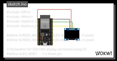 Oled Graphic Display Wokwi Esp32 Stm32 Arduino Simulator