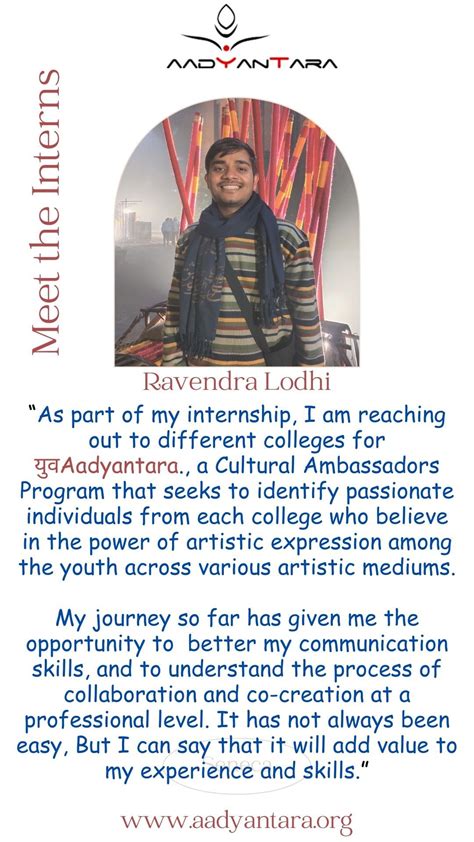 Aadyantara Arts On Linkedin Ravendra Lodhi Recently Joined Aadyantara
