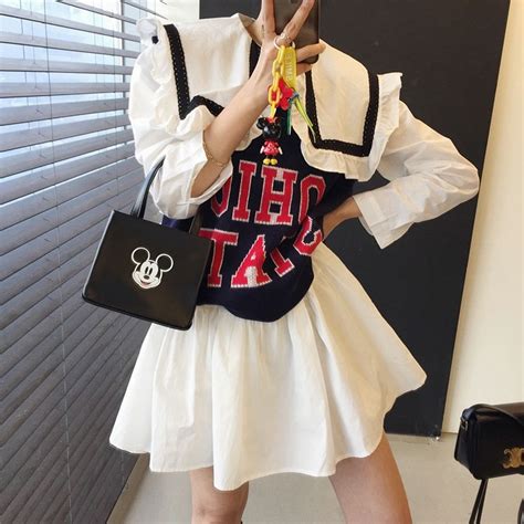 루즈핏 프릴 빅카라 캉캉 미니 원피스 키작녀원피스 2color