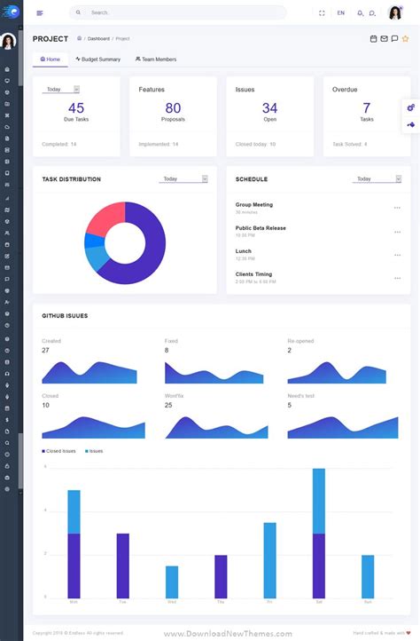 Endless Vuejs Admin Template Dashboard Template Project Dashboard Web Design
