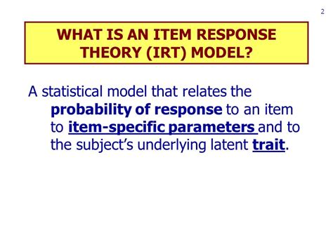 1 item response theory models and composite measures sharon lise t