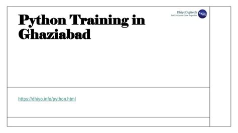 Ppt Python Training In Ghaziabad Powerpoint Presentation Free