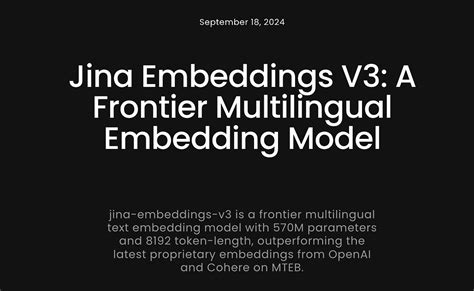 jina ai embedding을 위한 jina embeddings v3 모델 공개 읽을거리and정보공유 파이토치 한국 사용자 모임