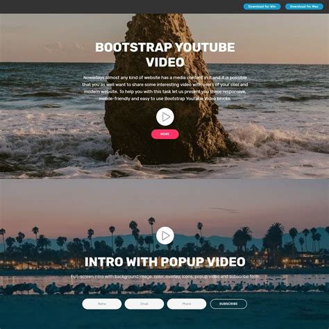 Bootstrap Video Background