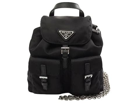 Prada Re Nylon Saffiano Leather Shoulder Bag Black Ref2310073 Joli